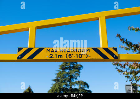 Max Headroom Sign at car park entrance Stock Photo - Alamy