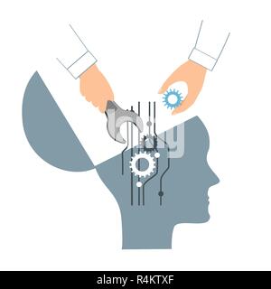 NLP - Neuro linguistic programming, medical concept. Vector stock ...
