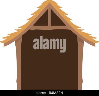 christmas nativity stable cartoon vector illustration graphic design ...