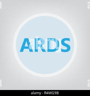 ARDS (Acute Respiratory Distress Syndrome) acronym written on checkered ...