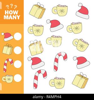 Counting objects isolated cartoon vector illustration Stock Vector ...