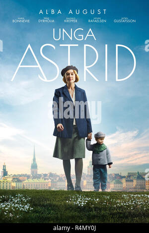 BECOMING ASTRID, (aka UNGA ASTRID), Alba August as Astrid Lindgren ...