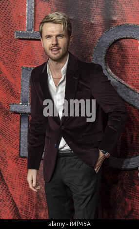 Ronan Raftery seen attending the World Premiere of 'Mortal Engines' at ...
