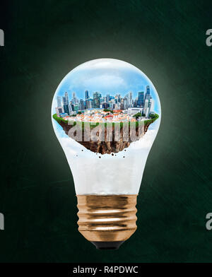 Modern eco friendly city and ecology concepts Stock Photo - Alamy