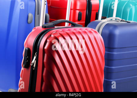 Colorful suitcases for travel and vacations Stock Photo - Alamy