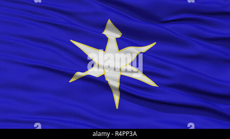 Closeup of Chiba Flag, Capital of Japan Prefecture Stock Photo - Alamy