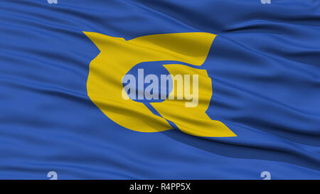 Closeup of Tokushima Flag, Capital of Japan Prefecture Stock Photo - Alamy