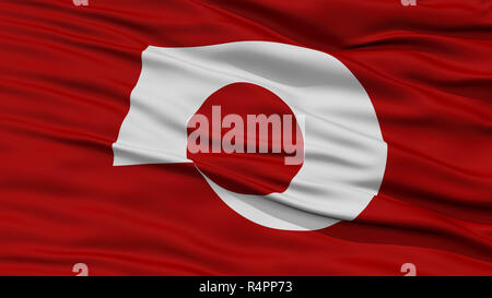 Closeup of Kumamoto Flag, Capital of Japan Prefecture Stock Photo - Alamy