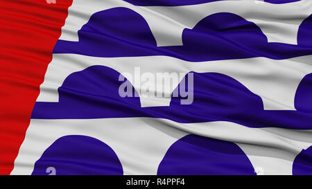 Des Moines capital city flag with a hole Stock Photo - Alamy