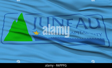 Closeup of Juneau City Flag Stock Photo - Alamy
