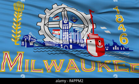 Wisconsin waving and closeup flag illustration. Perfect for background ...