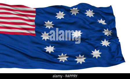 Isolated Easton City Flag, City of Pennsylvania State, Waving on White ...