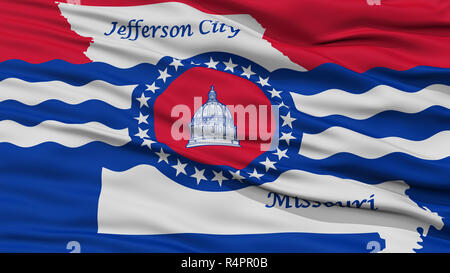 Closeup Jefferson City Flag Stock Photo - Alamy