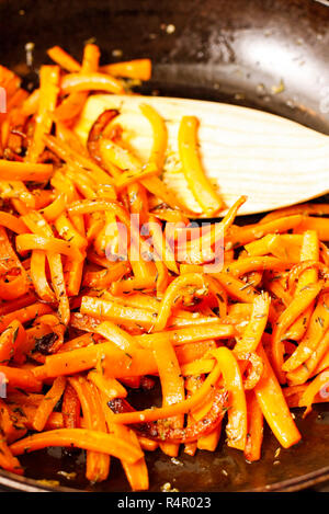 Carrots puree with parsley on wooden background Shallow DOF Stock Photo ...