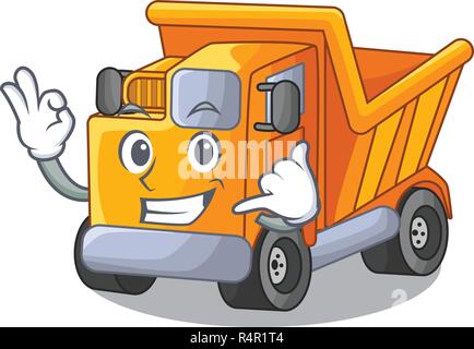 Cartoon Dump Truck Character Stock Vector Image & Art - Alamy