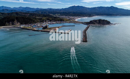 Port in Samani Town, Hokkaido, Japan Stock Photo - Alamy