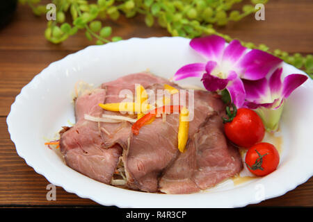 Western meat dishes, roast beef Stock Photo - Alamy