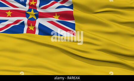 National flag of Niue: Union Jack with stars on yellow background Stock ...