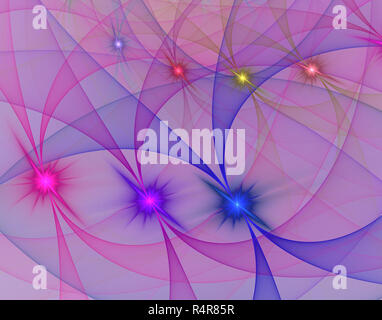 Purple fractal circle sphere. Fantasy fractal texture. Digital art. 3D ...