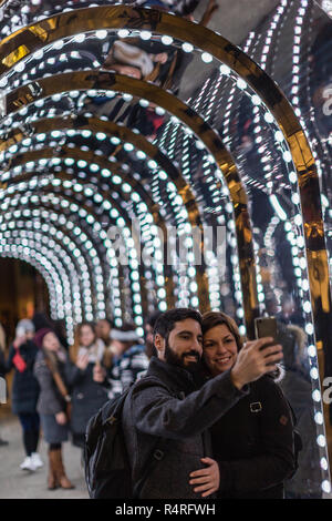 Conduit Place passage lights, Covent Garden, London Stock Photo - Alamy