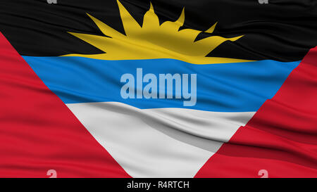 Antigua and Barbuda flag - realistic flag Stock Photo - Alamy