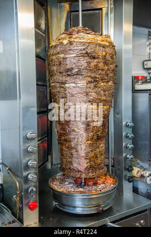 Arabic Chicken Spit Cooking Shawarma Meat Stock Photo - Alamy