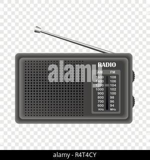 Modern fm radio mockup. Realistic illustration of modern fm radio ...