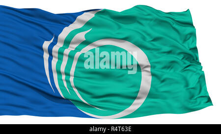 Isolated Ottawa City Flag, Capital City of Canada, Waving on White ...