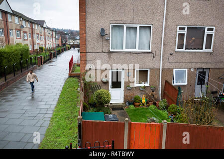 Street scenes in Nottingham, referred to as poorhouse, poorest city in ...