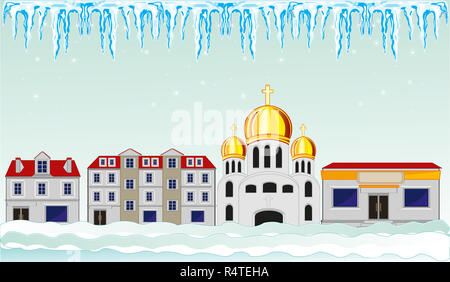 Winter in the city Stock Photo - Alamy
