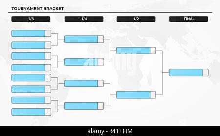 Tournament bracket. Empty template for competition charts Stock Vector ...