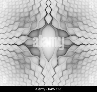 Wavy symmetrical cells patterns. Geometric, organic forms. A beautiful ...
