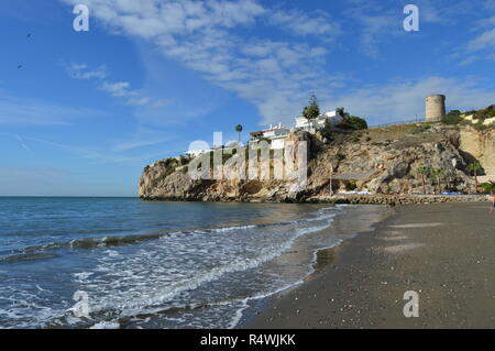 RINCON DE LA VICTORIA, SPAIN - FEBRUARY 21, 2024: Statue of Noctiluca ...