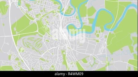 Urban vector city map of Stirling, Scotland Stock Vector Image & Art ...