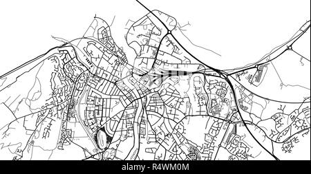 Urban vector city map of Inverness, Scotland Stock Vector Image & Art ...