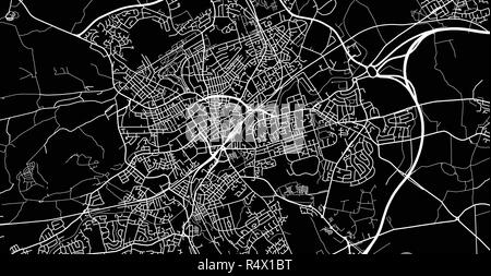 Urban vector city map of Blackburn, England Stock Vector Image & Art ...
