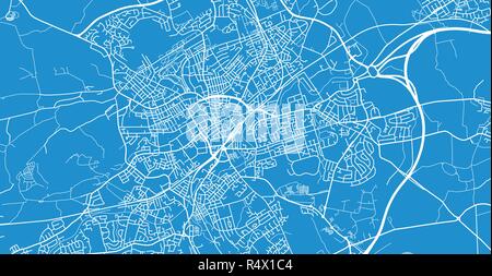 Urban vector city map of Blackburn, England Stock Vector Image & Art ...