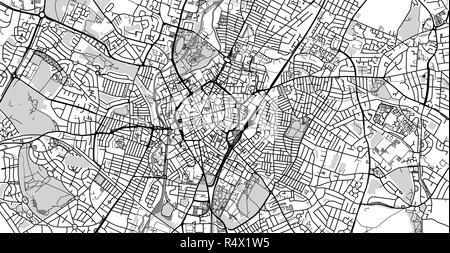 Road Map of Leicester, England Stock Photo: 172964094 - Alamy