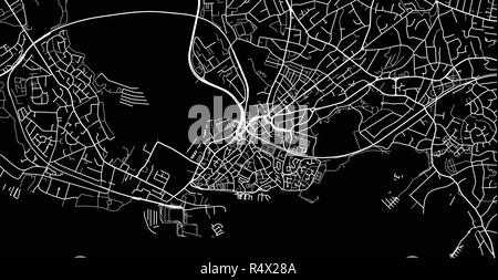 Urban vector city map of Poole, England Stock Vector Image & Art - Alamy