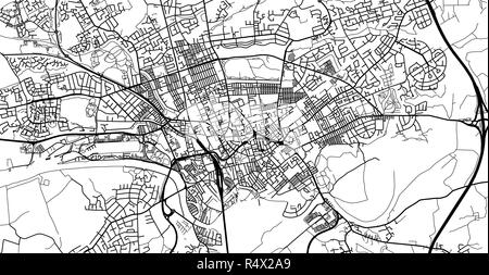 Urban vector city map of Preston, England Stock Vector Image & Art - Alamy