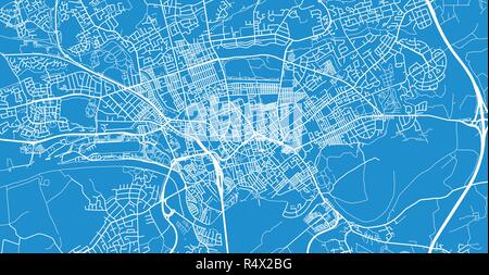 Urban vector city map of Preston, England Stock Vector Image & Art - Alamy