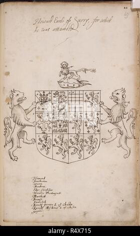Coat of Arms of Thomas Howard, 4th Duke of Norfolk, {Whole folio ...