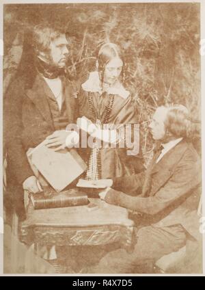 Dr George Bell, Miss Bell and Revd. Thomas Bell. Outdoor portrait group ...