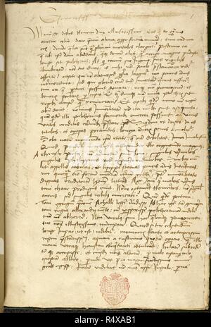 Letter of Henry VIII, Whole folio Undated autograph letter of King ...