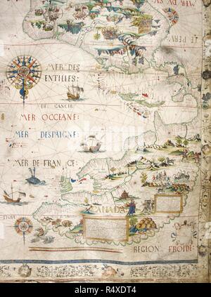 Map of the World 1550 Stock Photo - Alamy