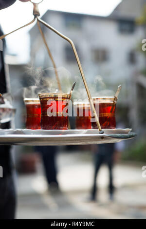 Rize or turkish tea seller Istanbul Stock Photo - Alamy
