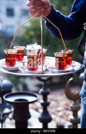 Rize or turkish tea seller Istanbul Stock Photo - Alamy
