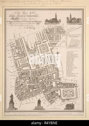 St Giles and St George's Bloomsbury, A plan of the parish of St Giles ...