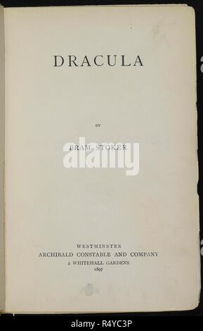 Dracula is an 1897 Gothic horror novel by Irish author Bram Stoker ...