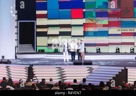 Taleigao, India. 28th November, 2018. Dancers perform for the closing ...